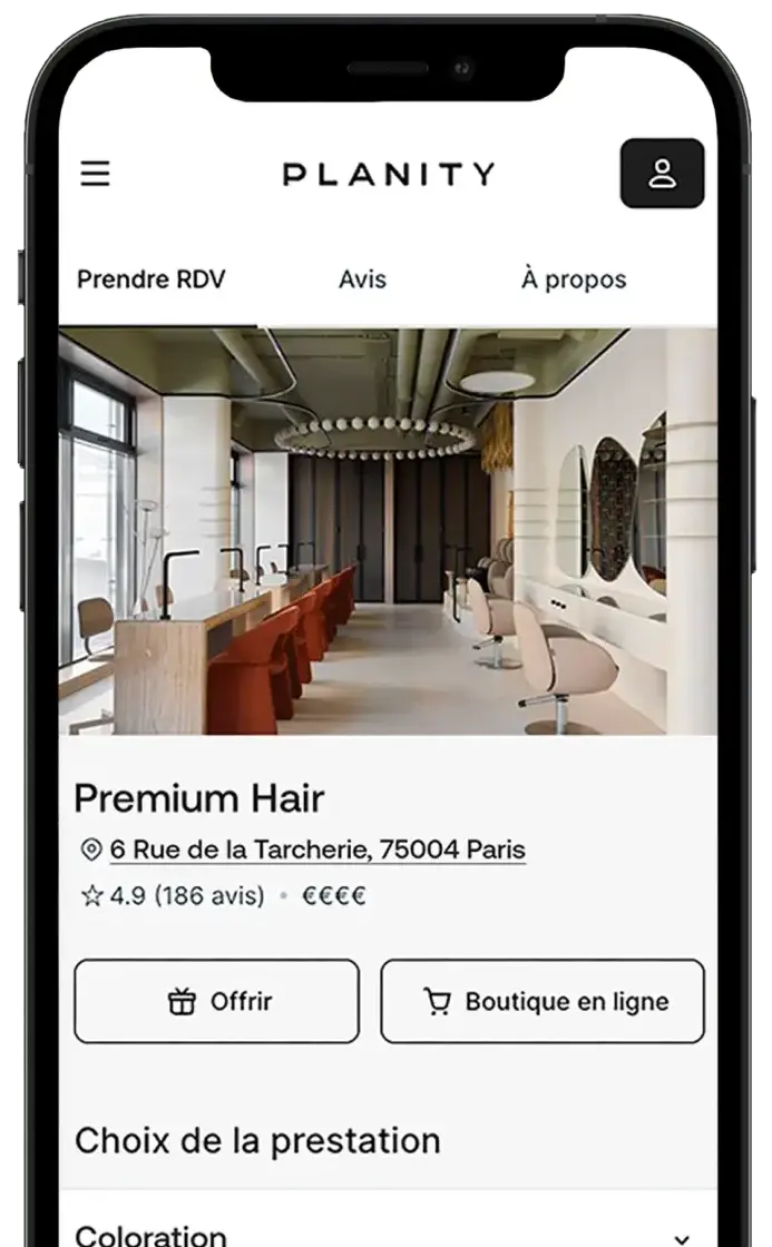 Plateforme de Gestion des rendez-vous Beauté Planity Pro